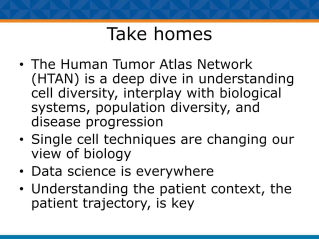 NCI HTAN, cancer trajectories, precision oncology | PPTX