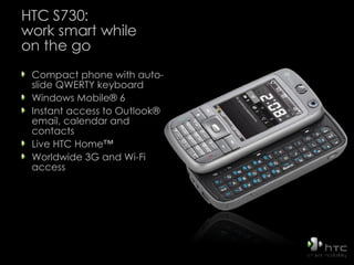 HTC Product Launch Presentation | PPT | Smartphones | Consumer Electronics
