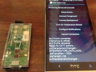 HTC Bluetooth Low Energy and the TI SensorTag | PPTX
