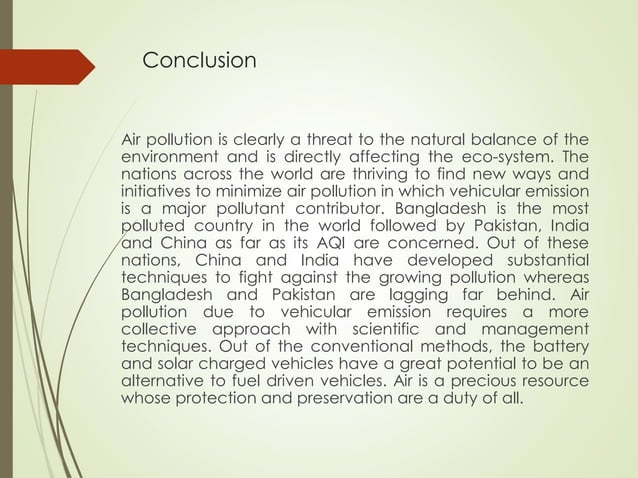 Vehicular Air Pollution Pdf