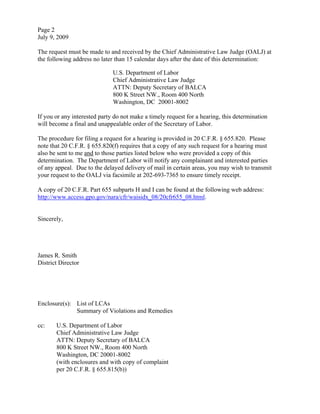 Htc Global Services Us Dol Determination Letter | PDF