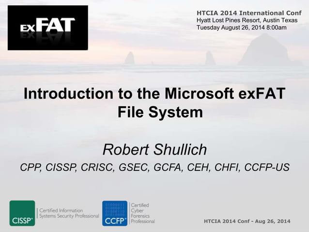 Htcia an introduction to the microsoft ex fat file system 1.01 final ...