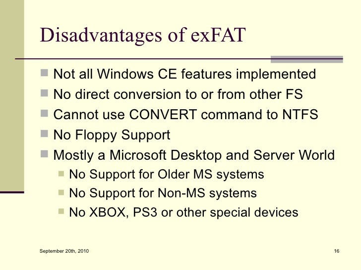 Exfat pros and cons - kumberlin