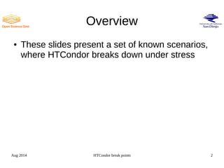 Known HTCondor break points | PDF | Operating Systems | Computer ...