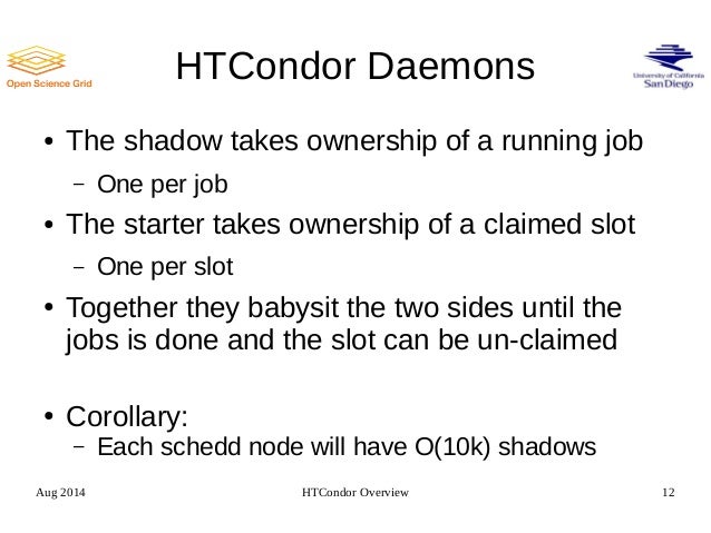 glideinWMS Training 2014 - HTCondor Internals