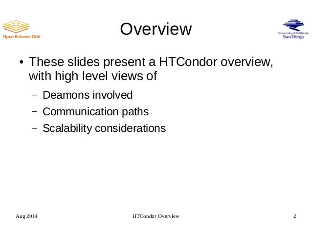 glideinWMS Training 2014 - HTCondor Internals
