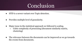 Hierarchical Topic Detection and Representation | PDF