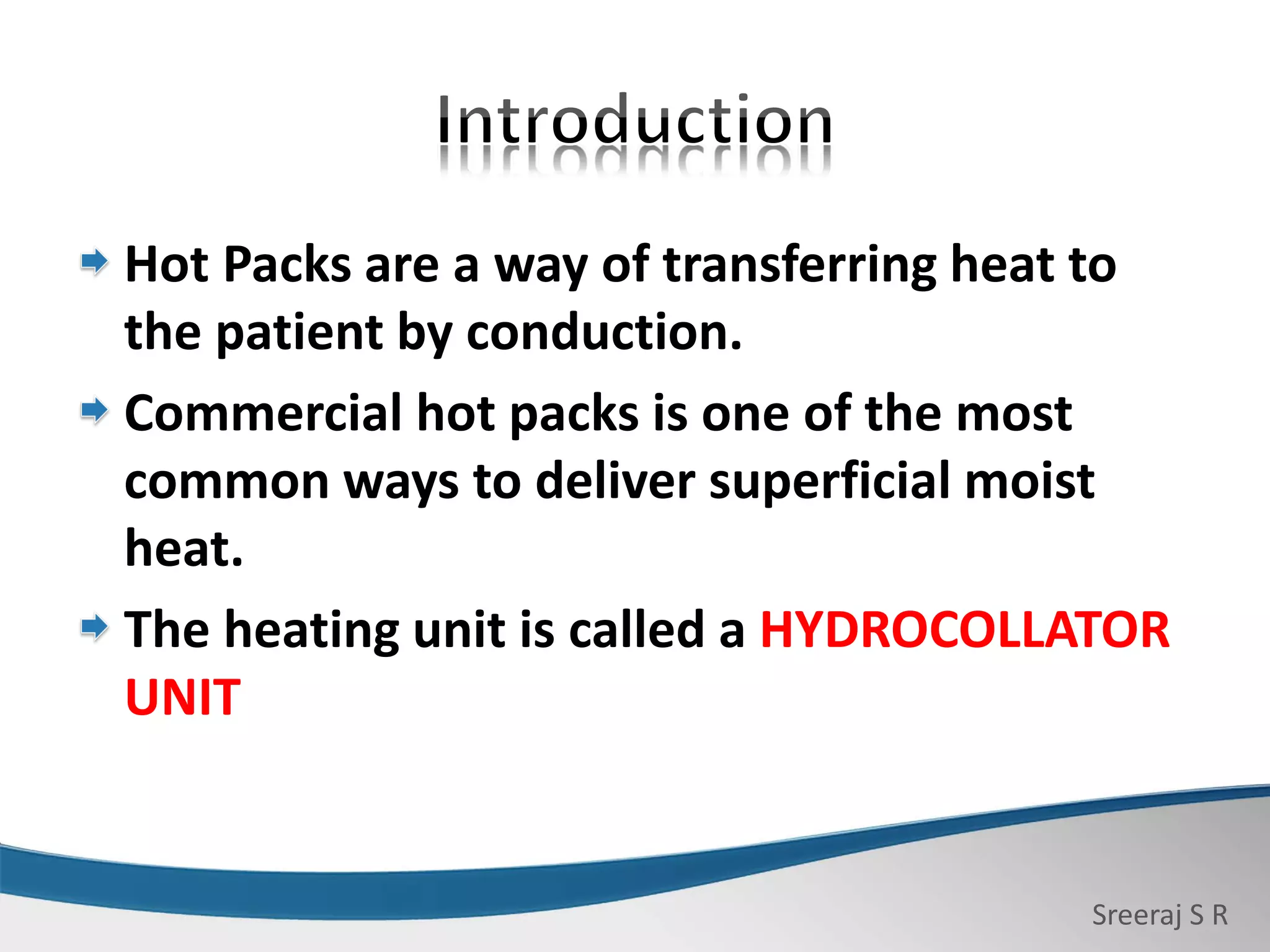Hydrocollator pack | PDF