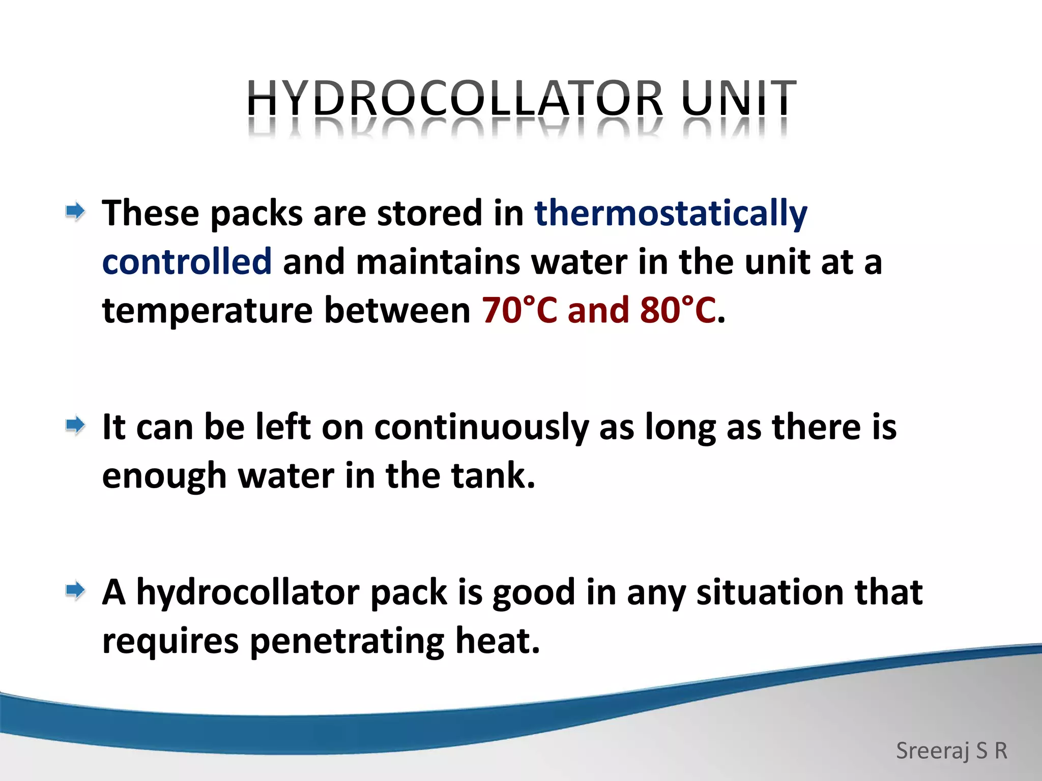 Hydrocollator pack | PDF