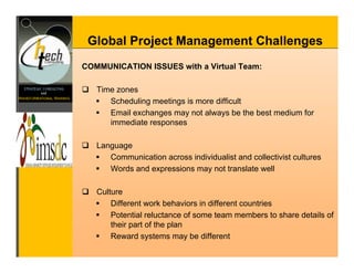 Managing Successful Global Projects | PDF