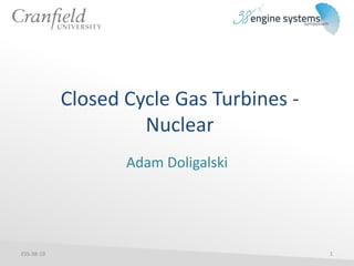 Gas Turbine Nuclear Power Plants | PPTX