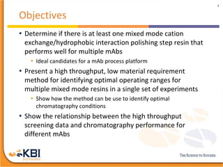A Comparison of Multimodal Chromatography Resin: Case Study | PPTX