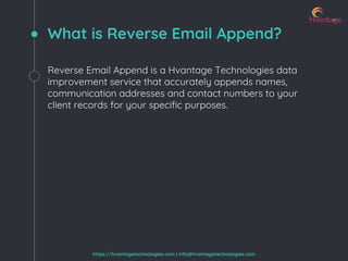HTI Email Append | PDF