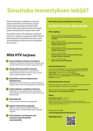 Hyväksytty Toiminnankehittäjä HTK | PDF