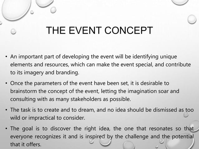 HTM 412 -LECTURE 3A THE EVENT CONCEPT.ppt