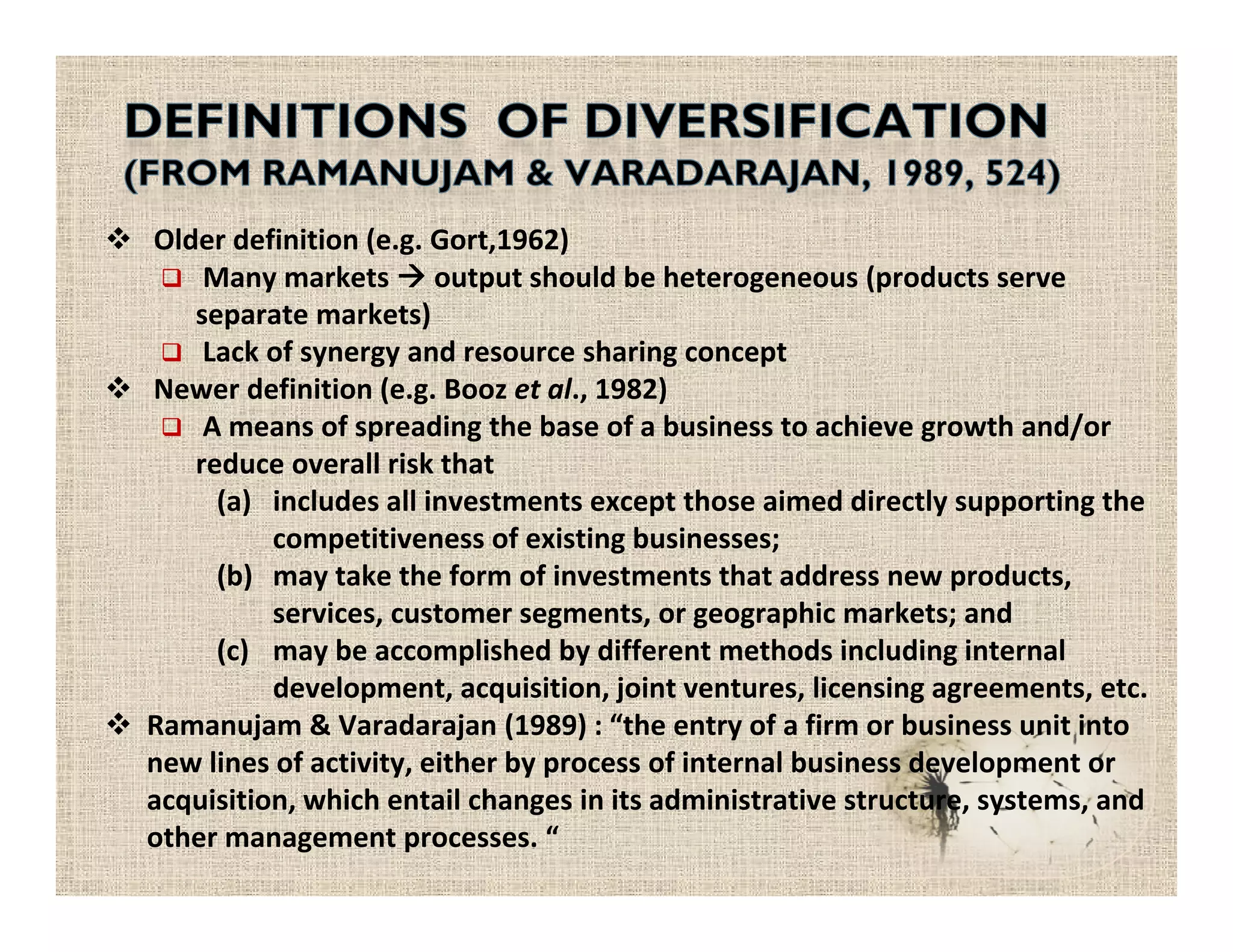 Diversification (designed by Matt and Suh-hee) | PPTX