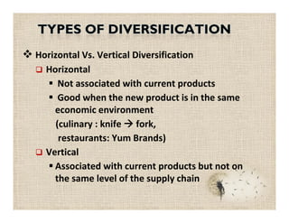 Diversification (designed by Matt and Suh-hee) | PPT