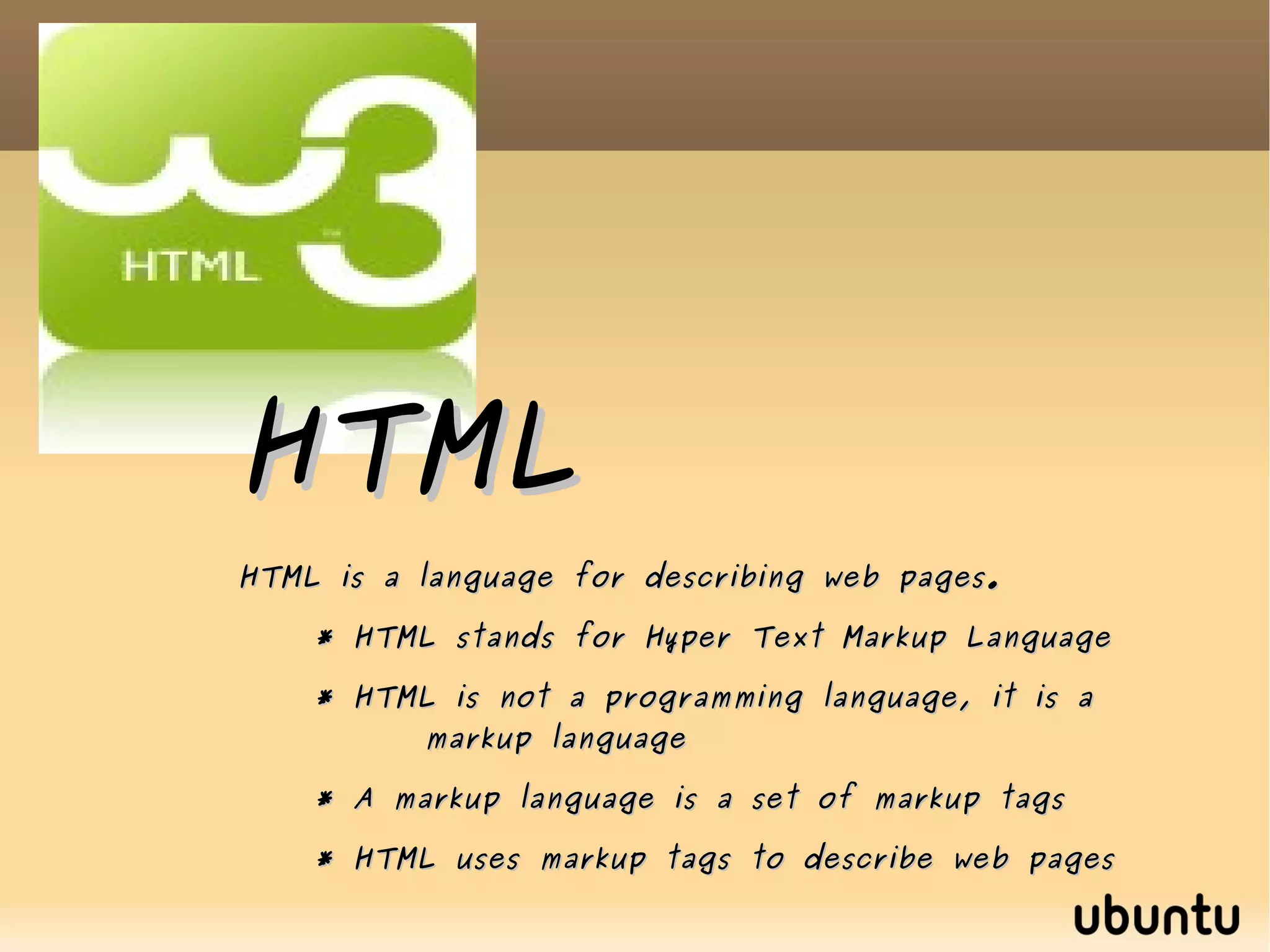 Html | ODP