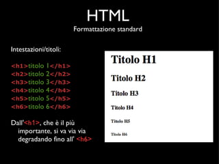 Introduzione all'Html | PPT