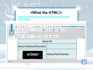 What the HTML! | PPT