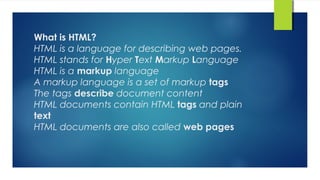 What is HTML- d3brand.com