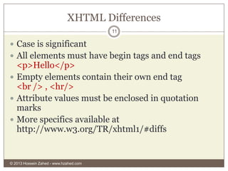 HTML & XHTML Basics | PPT