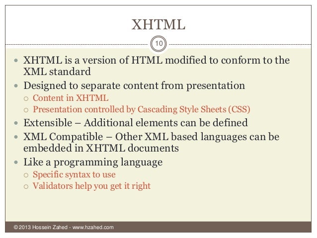 HTML & XHTML Basics