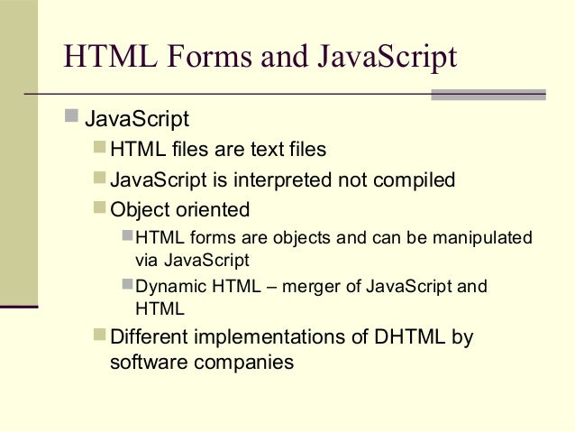 Html JavaScript and CSS