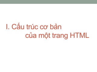 Website #01: HTML cơ bản | PPTX