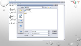 Learn HTML at ASIT | PPTX