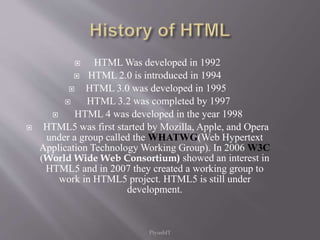 Introduction to Html | PPT