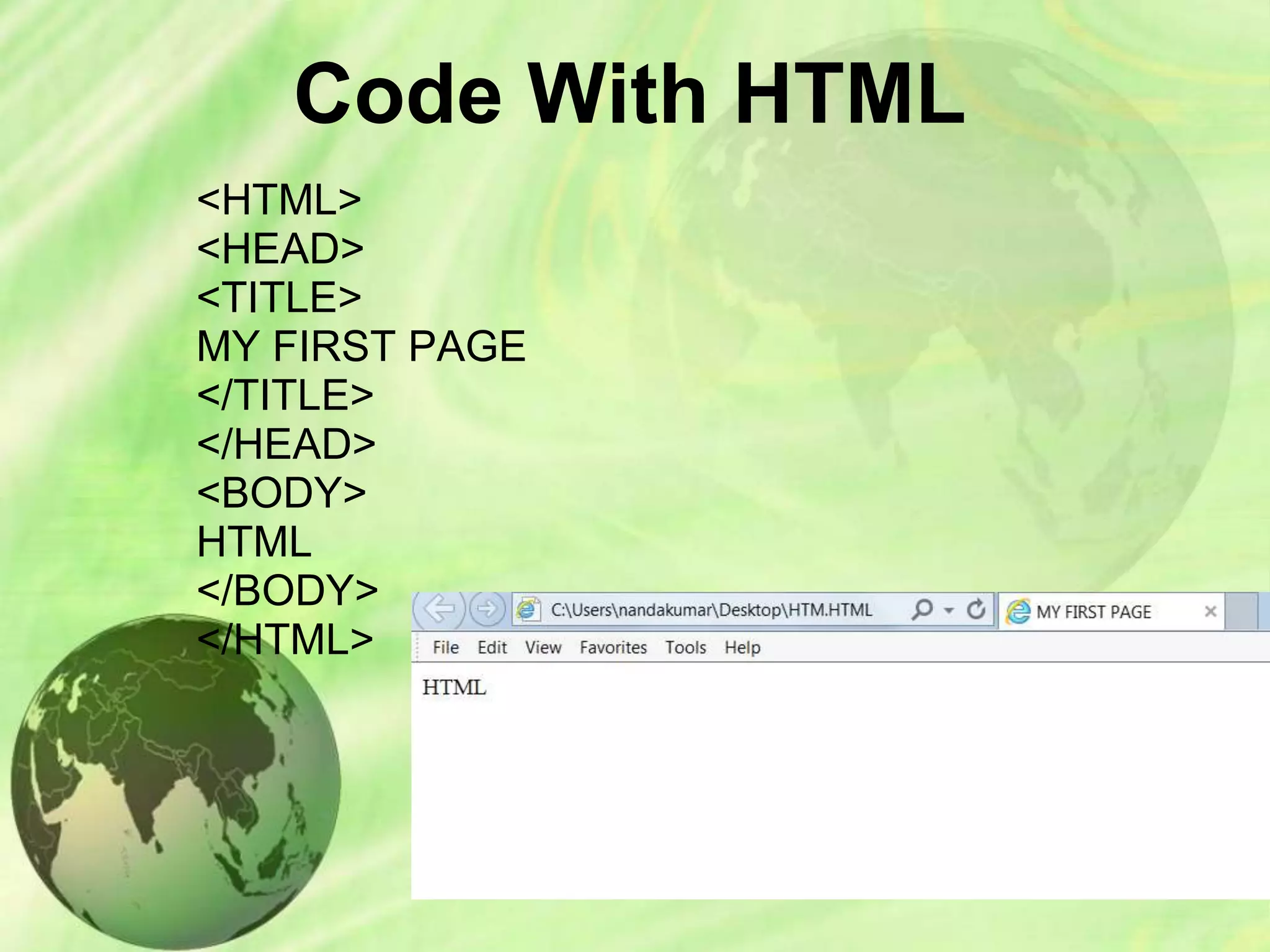 Html | PPTX