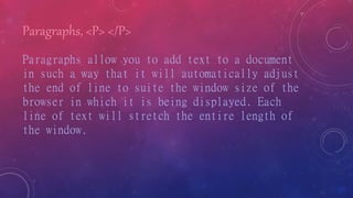 Introduction to HTML | PPTX