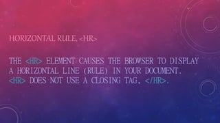 Introduction to HTML | PPTX