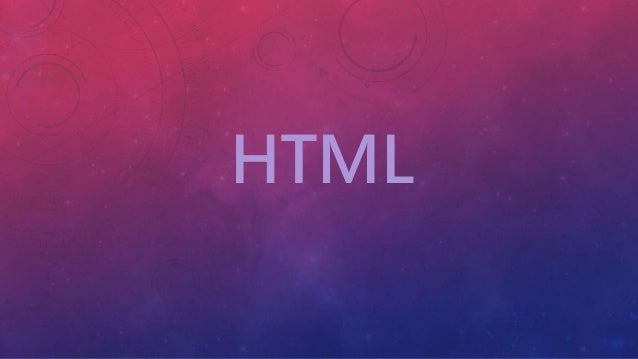 Introduction to HTML