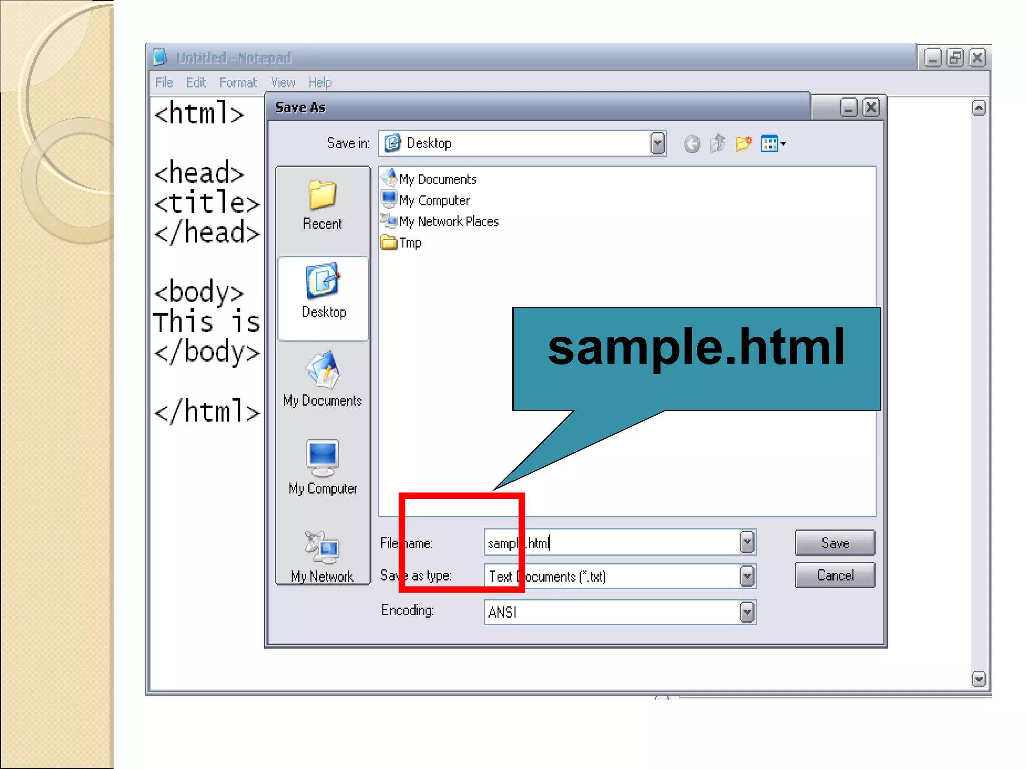 Presentation on HTML | PPT