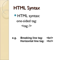 Presentation on HTML | PPT | Web Design and HTML | Internet