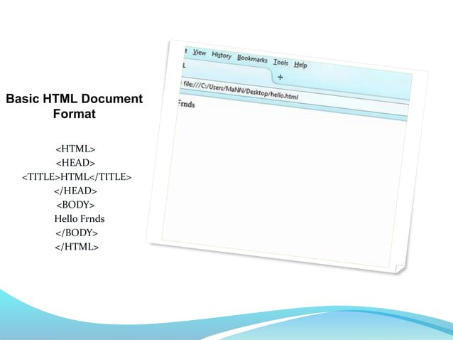 basic introduction of html tags | PPT