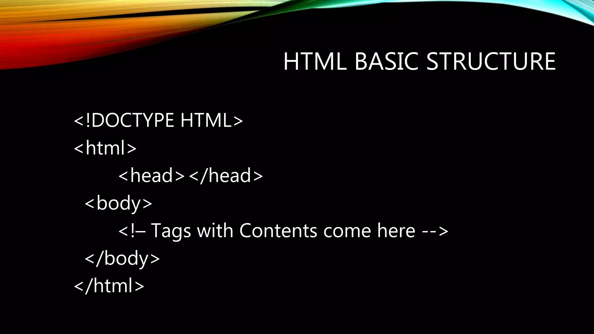 Introduction to HTML | PPTX