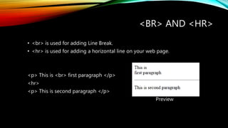 Introduction to HTML | PPTX