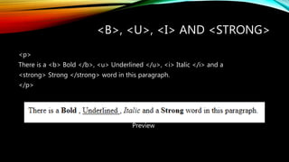 Introduction to HTML | PPTX
