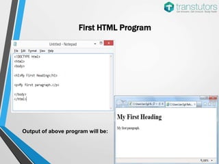 HTML | Computer Science | PPT