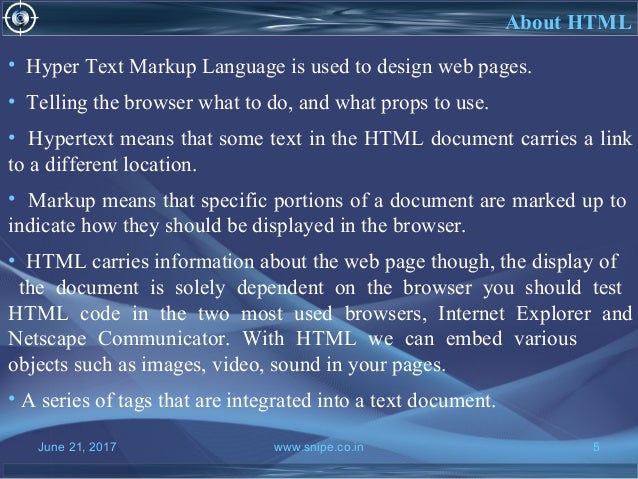 Html