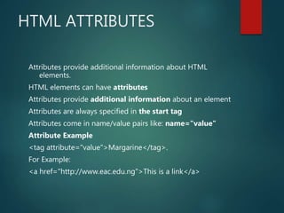 Introduction to Html | PPT