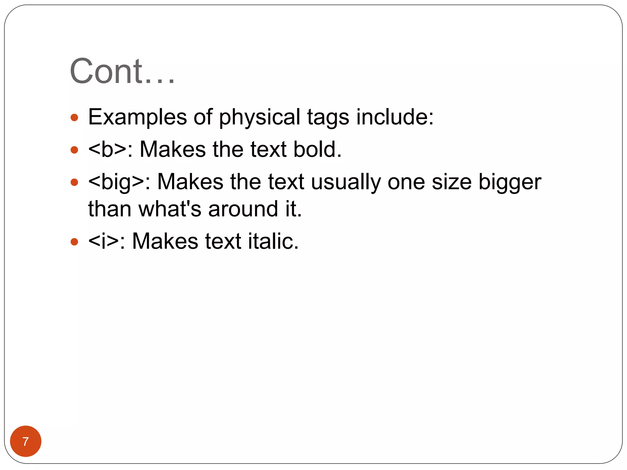 HTML and DHTML | PPTX