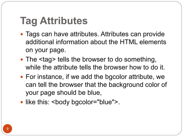HTML and DHTML | PPTX