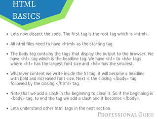 Introduction to HTML | PDF