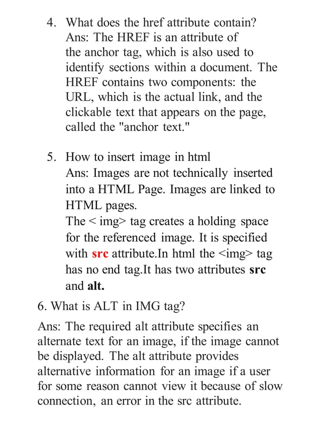 CLASS VII COMPUTERS HTML | DOCX