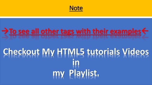 Html notes with Examples | PPTX | Web Design and HTML | Internet