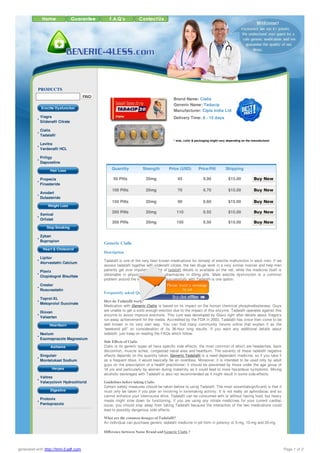 Generic tadalafil | PDF